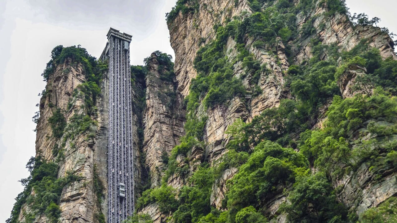 百龙天梯 张家界景区的户外电梯 搜狗百科