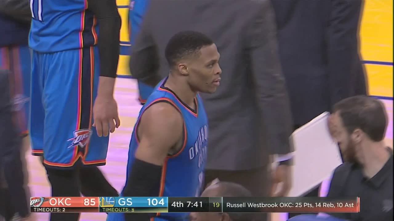 【回放】16-17赛季NBA常规赛 雷霆100-121勇士 杜威二少再相遇 下半场_腾讯视频