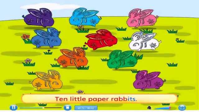 Ten little paper rabbits(课本)_腾讯视频