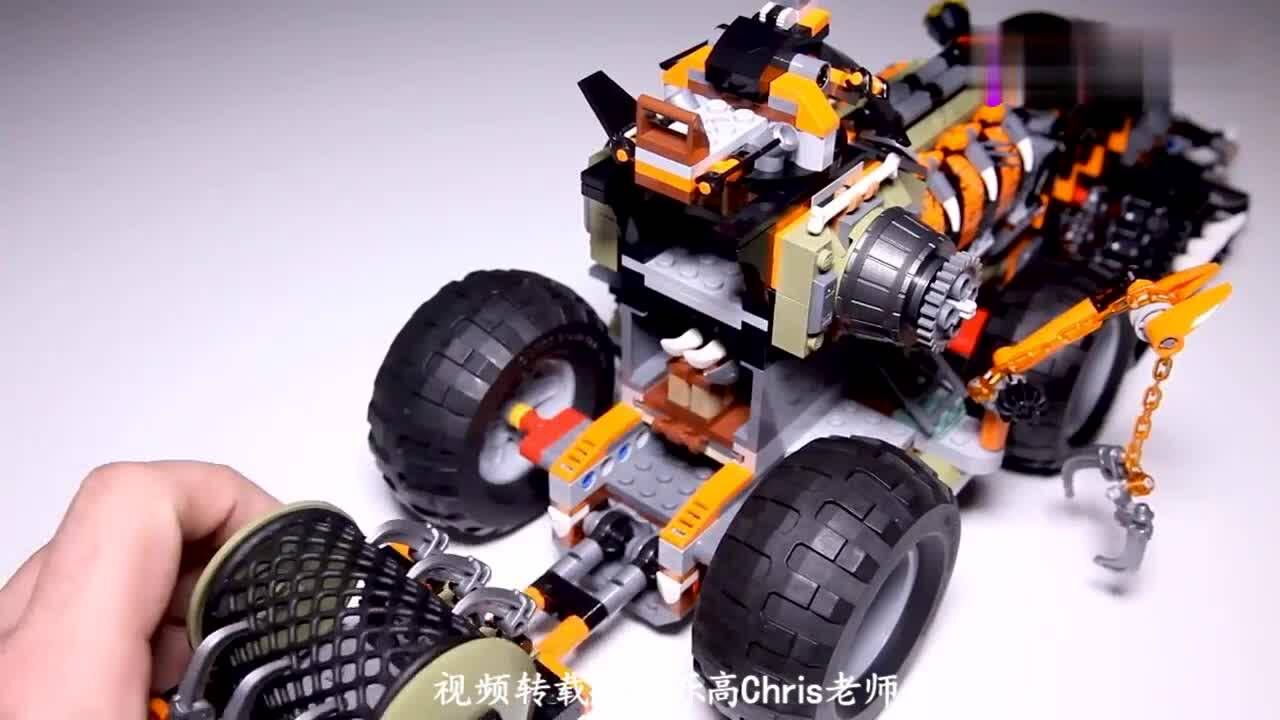 试玩乐高幻影忍者系列70654重型捕龙卡车，目标是夺取神龙盔甲！_腾讯视频