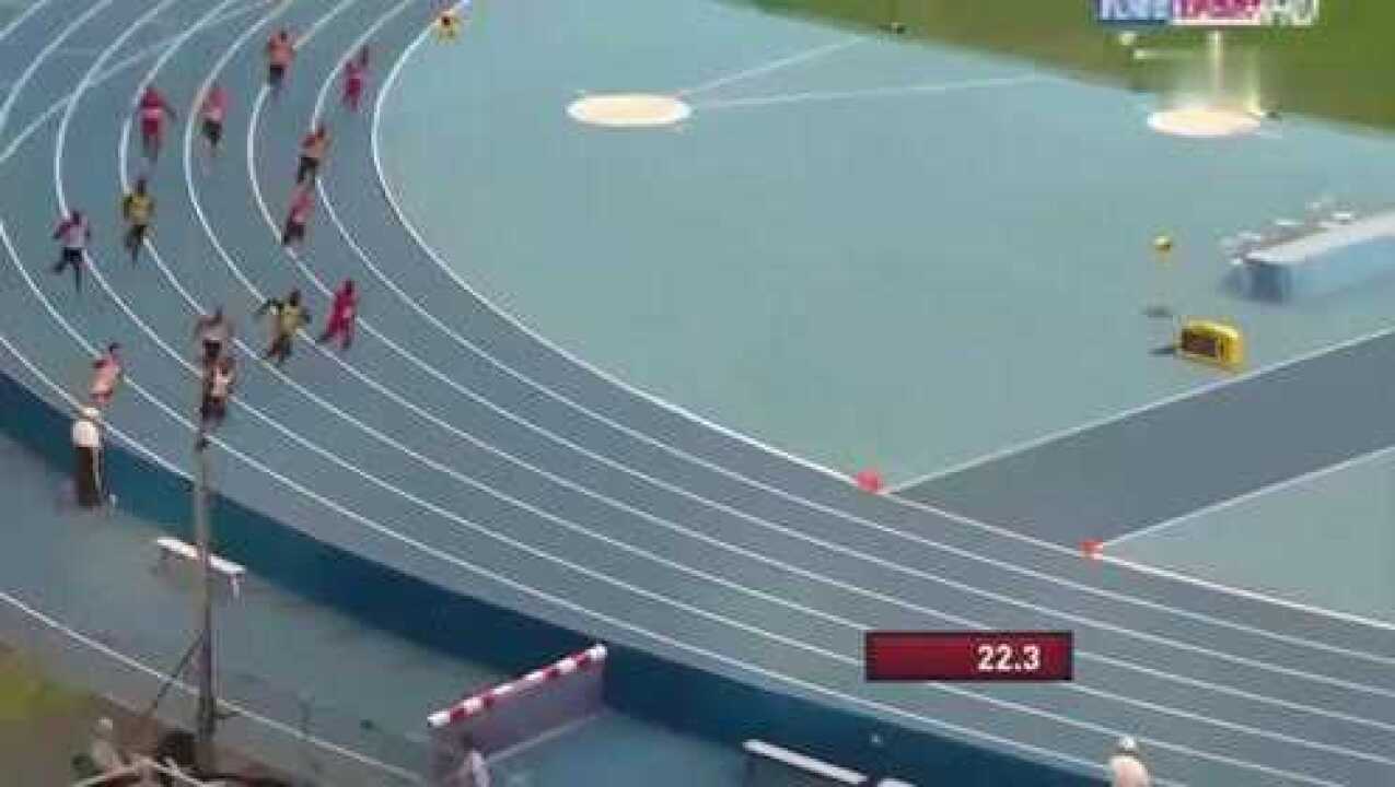 400m接力赛：牙买加前三棒处于劣势，到博尔特最后一棒逆风翻盘！_腾讯视频