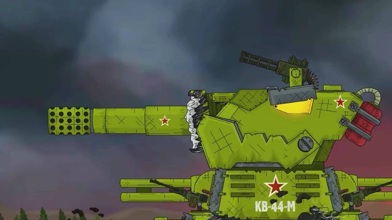 坦克世界动漫：KV44M狠揍堡垒怪兽德国基地呼叫利维坦_腾讯视频