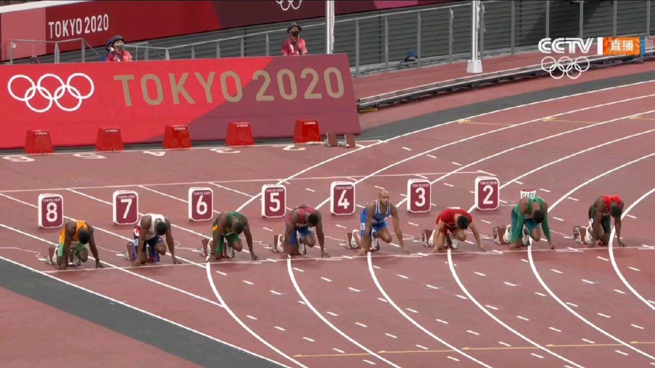 东京奥运会，男子百米半决赛，苏炳添9秒83创造新的亚洲记录。成为闯进奥运会决赛的第一位黄种人！_腾讯视频