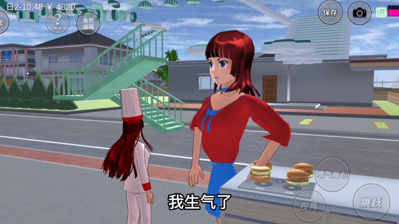 樱花校园模拟器：逃离女巨人跑酷腾讯视频