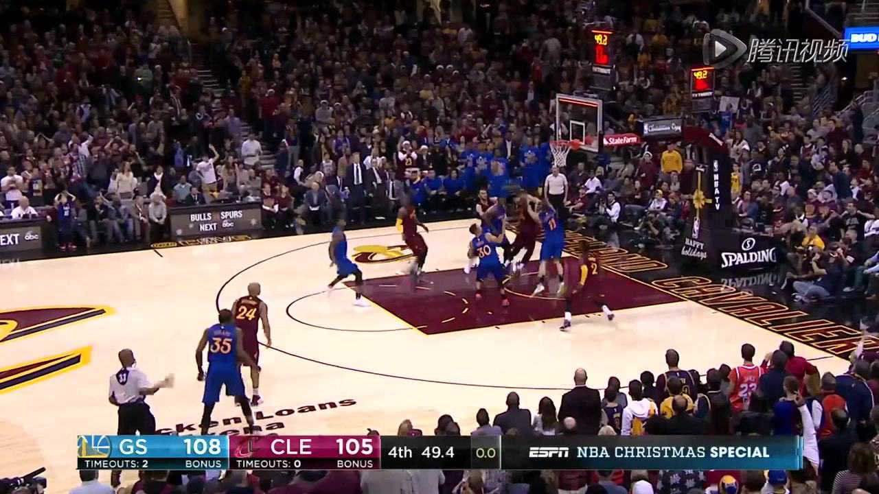 还原2016-2017赛季NBA圣诞大战骑士VS勇士！_腾讯视频