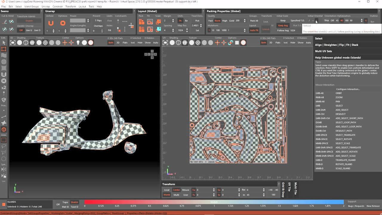 C4D搭配Rizom UV三维模型展UV教程_腾讯视频