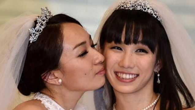 泪洒当场 日本女同性恋艺人的婚礼腾讯视频