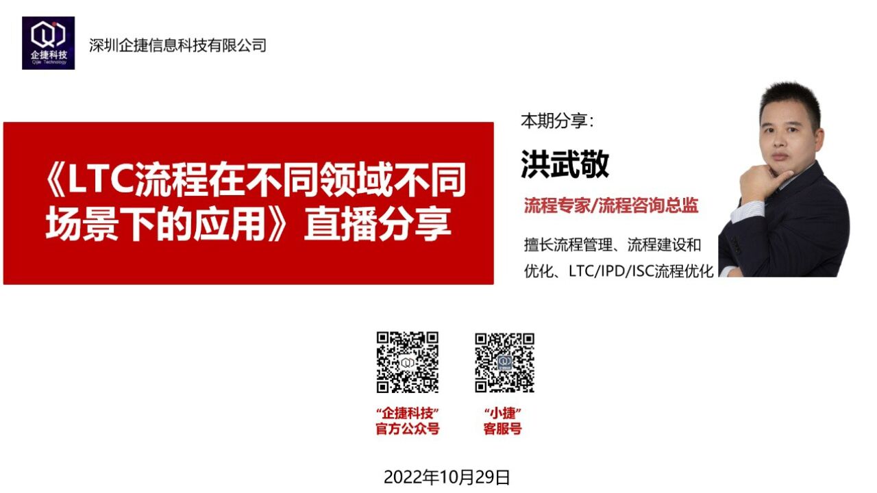 洪武敬老师讲：LTC流程在不同领域不同场景下的应用（下）_腾讯视频