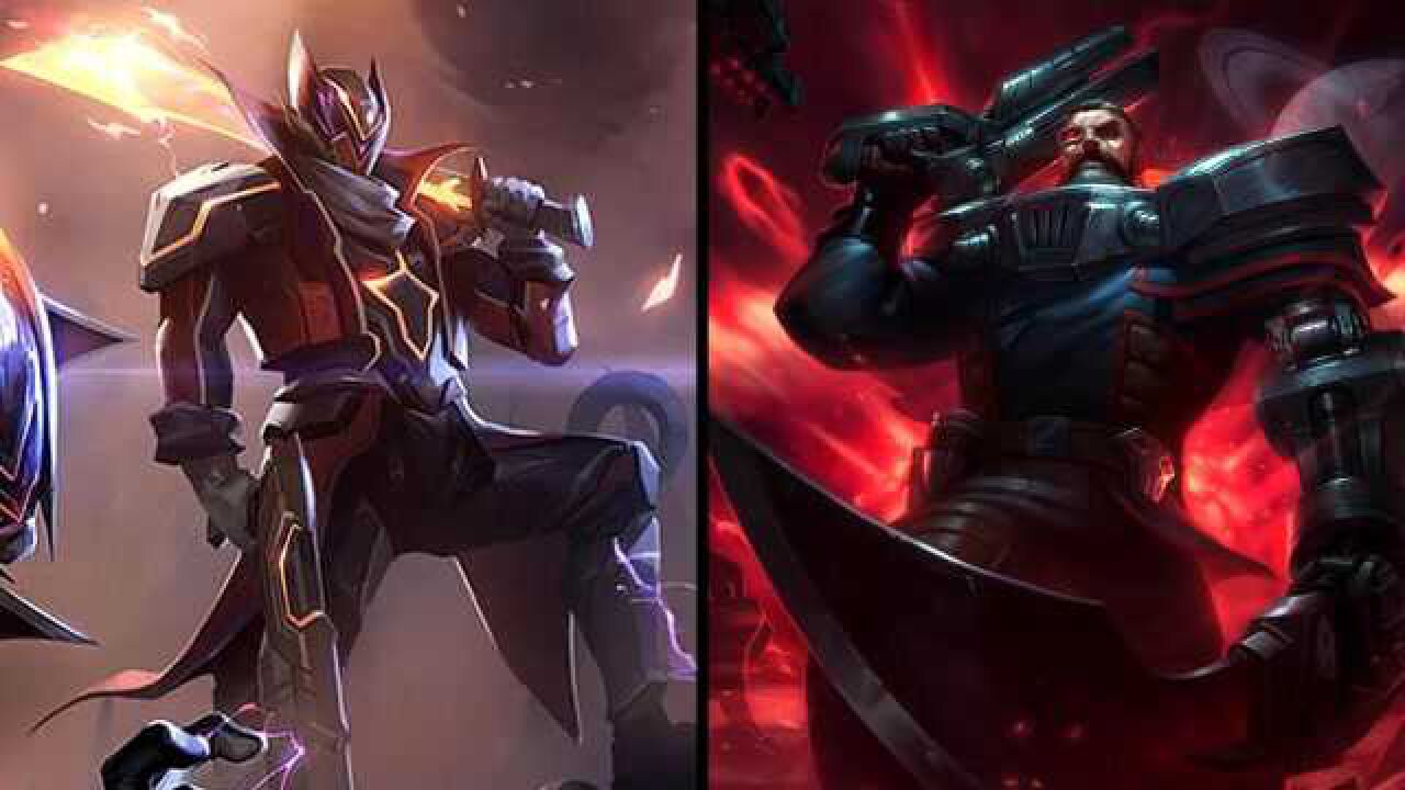 LOL：FPX船长皮肤对比恐惧新星 冠军皮肤细节很多_腾讯视频