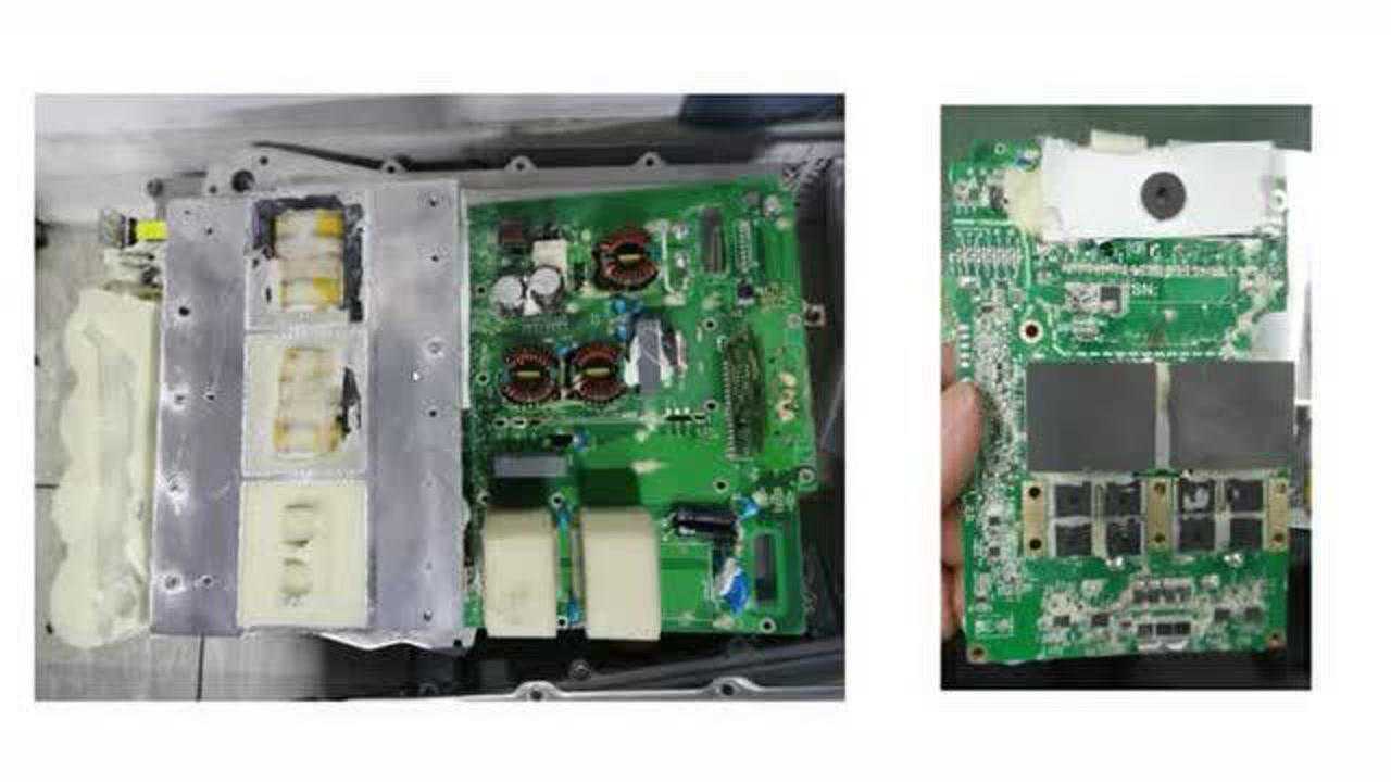 你见过这款电动汽车三合一控制器吗？OBC+DCDC+PDU实力拆机