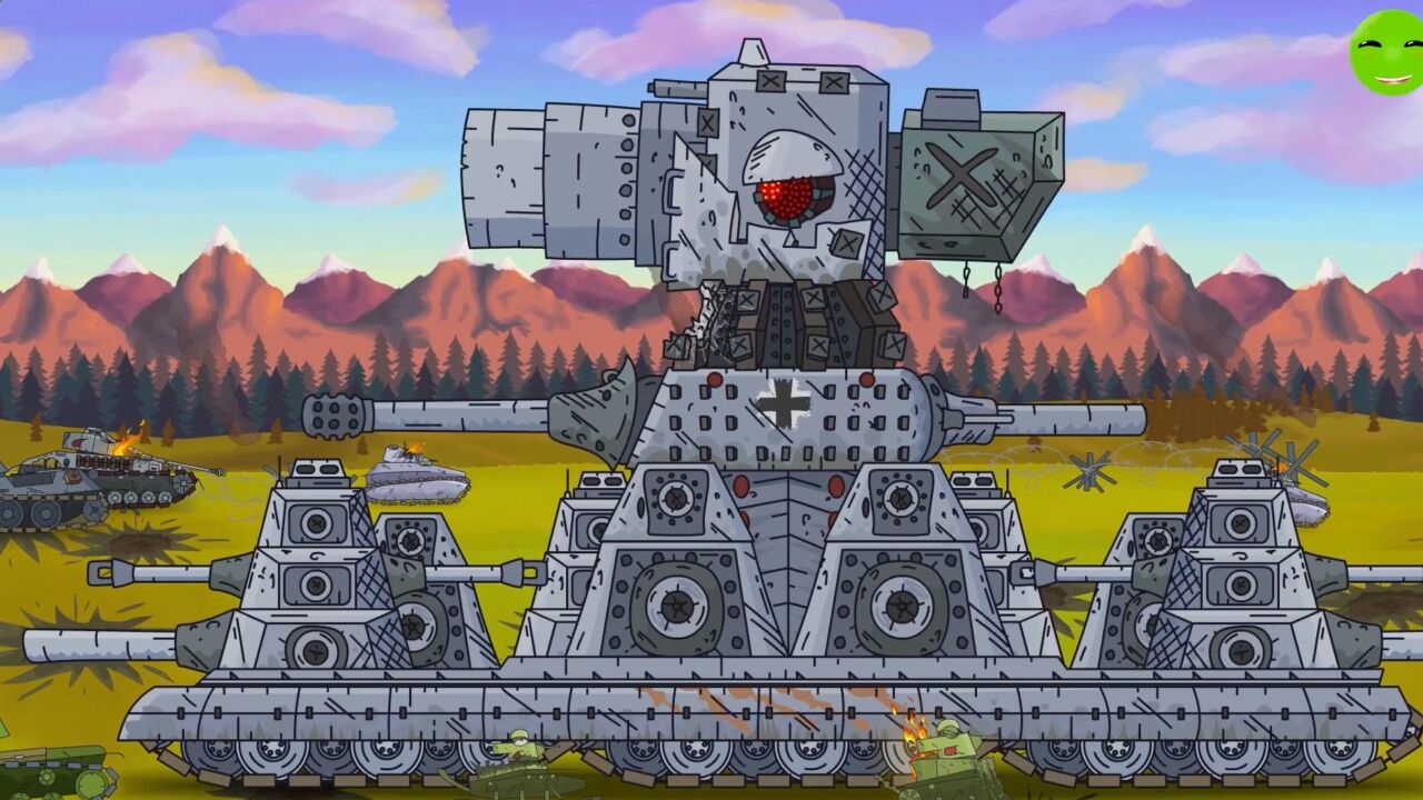 坦克世界动画：卡尔44大战kv45巨型坦克，结果悲惨了！不知死活的家伙！_腾讯视频
