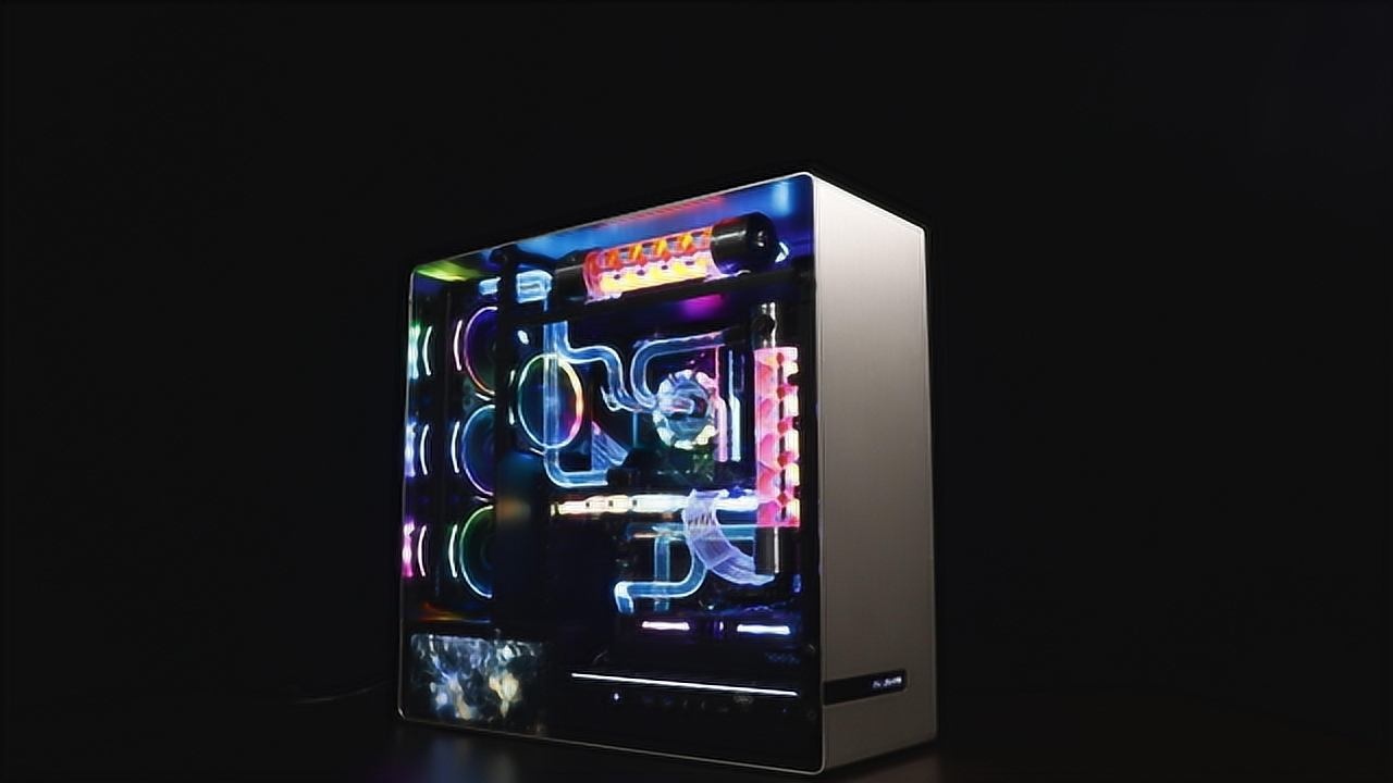 萌妹子花2w5买一台80斤的电脑，迎广909星空主题水冷主机_高清1080P在线观看平台_腾讯视频