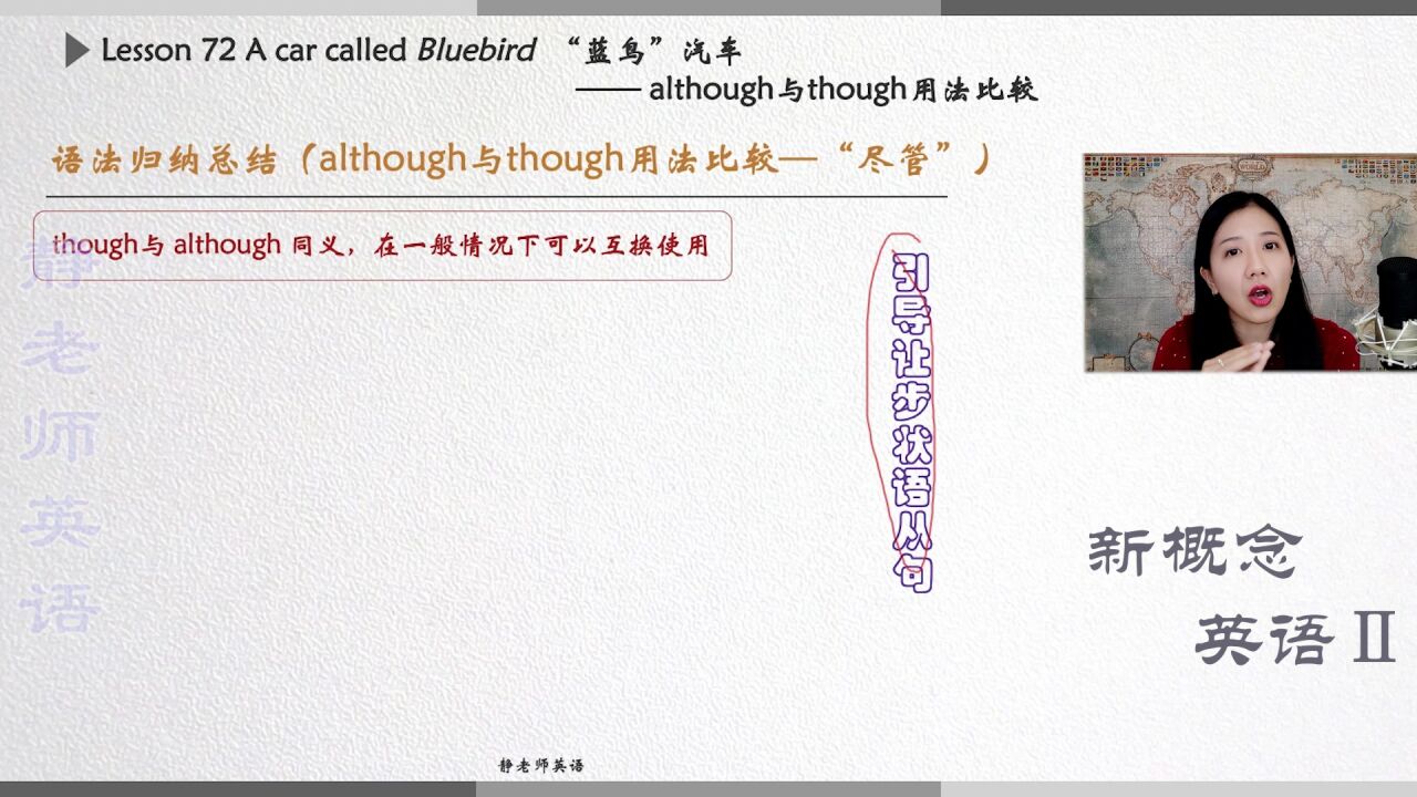 第166集 Lesson 72 Grammar：although与though用法比较_高清1080P在线观看平台_腾讯视频