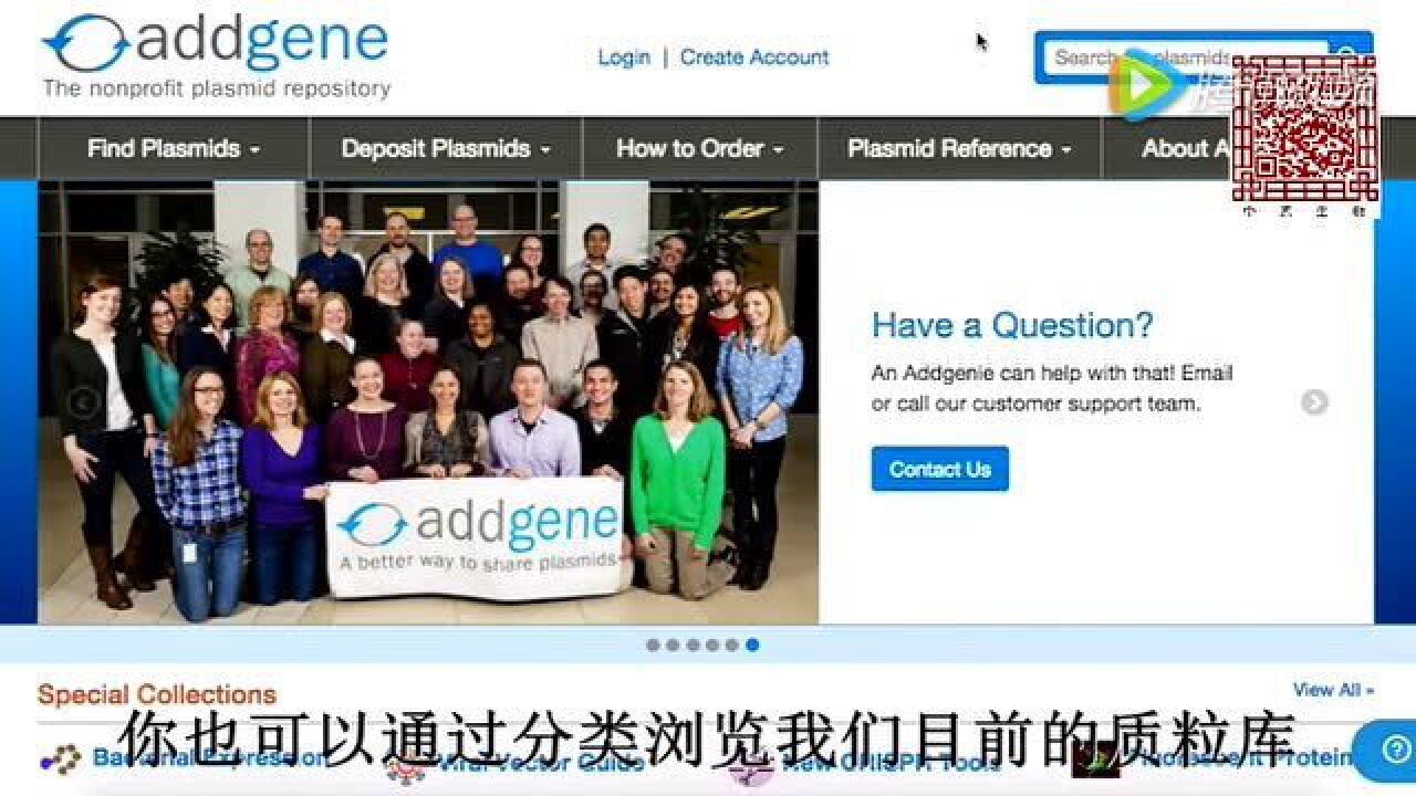 如何在Addgene网站上查找质粒_高清1080P在线观看平台_腾讯视频