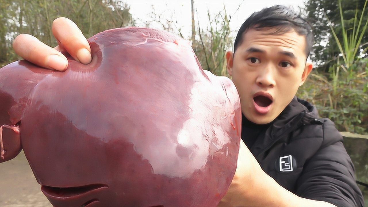 猪肝吃过，再尝试一下牛肝味道怎样，做一份土匪牛肝吃过瘾_高清1080P在线观看平台_腾讯视频