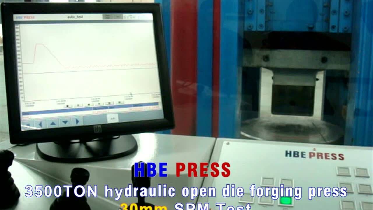 韩国HBE3500吨快锻压机，SPM，打击频次=90~100，自由锻，HBEPRESS ...