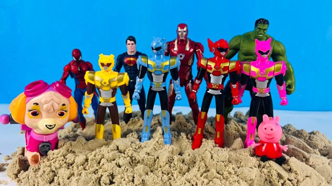 汪汪队天天小猪佩奇，解救太空沙中复仇者联盟和迷你特工队成员_高清1080P在线观看平台_腾讯视频