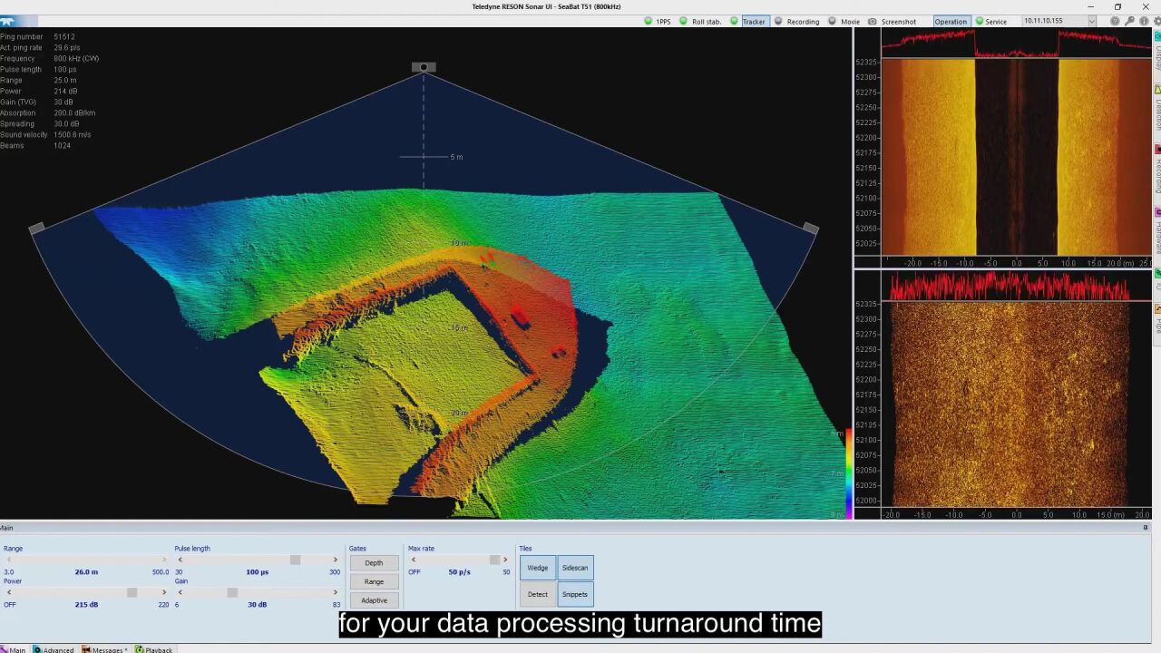 Teledyne Reson最新T51-R超高分辨率多波束测深系统_腾讯视频