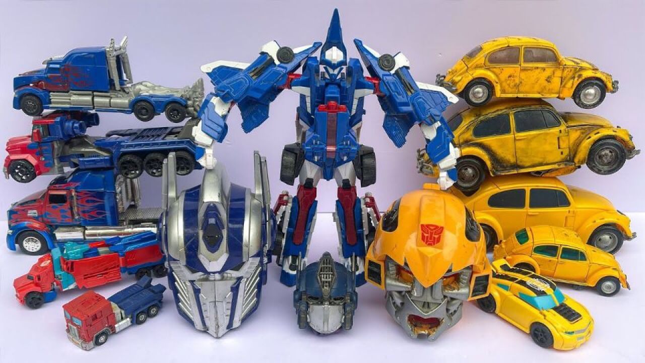 变形金刚模玩总动员 塞伯坦传奇 领袖级擎天柱 黄蜂战士 炫酷的机甲_腾讯视频