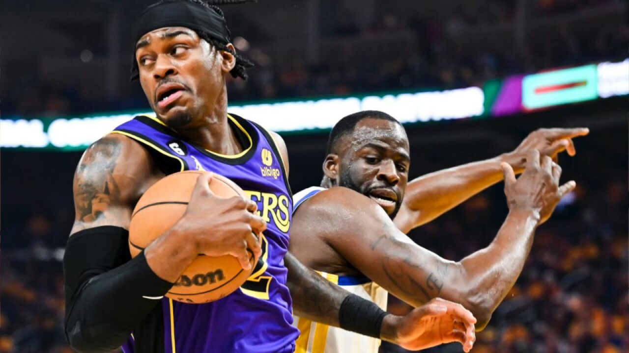 詹皇带刀侍卫4年4800万续约！范德彪湖人超强防守集锦 _腾讯视频