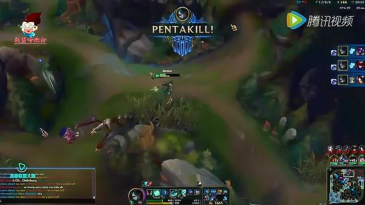 最强残局收割者阿卡丽五杀_腾讯视频