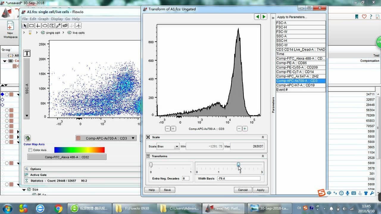 多个单参数直方图叠加-FlowJo正版操作演示_腾讯视频