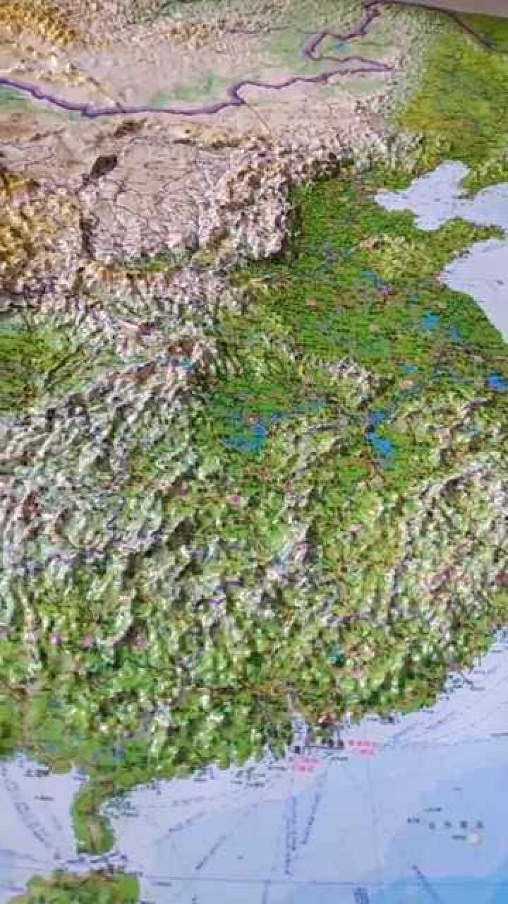 中国高清地形图，真漂亮。_腾讯视频