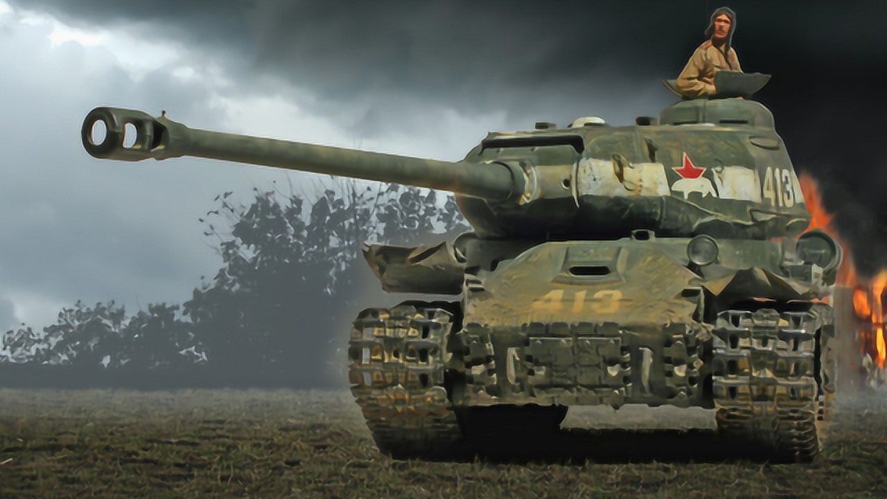 IS2战斗群对阵两辆虎式加三辆豹式 的超惨烈坦克大战！_腾讯视频