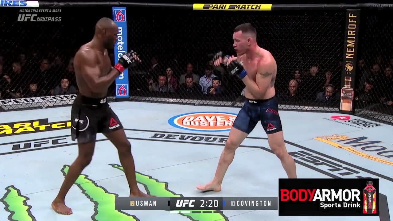 【UFC冠军战】摔跤手的站立对轰！乌斯曼VS考文顿_高清1080P在线观看平台_腾讯视频