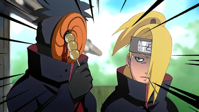 火影忍者：迪达拉与阿飞欢乐的一天！你认为迪达拉能赢阿飞吗？_腾讯视频