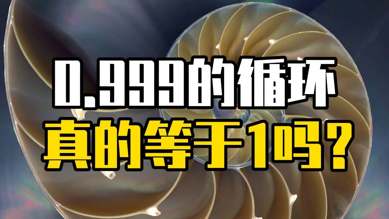 0.999的循环真的等于1吗？_高清1080P在线观看平台_腾讯视频