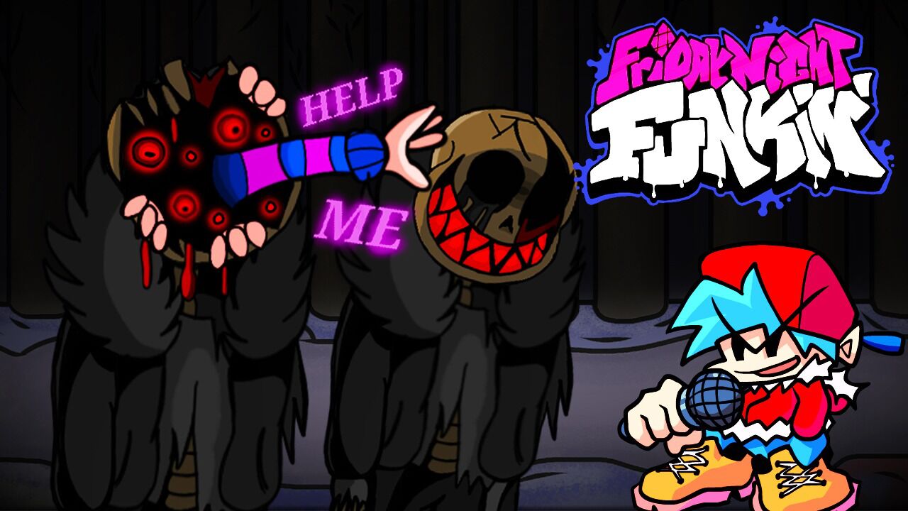 Sans.exe! 生吃了个玩家Frisk我很抱歉! 半神般的存在? FNF黑客审判结局: VHS sans V3模组! 周五夜放克_腾讯视频