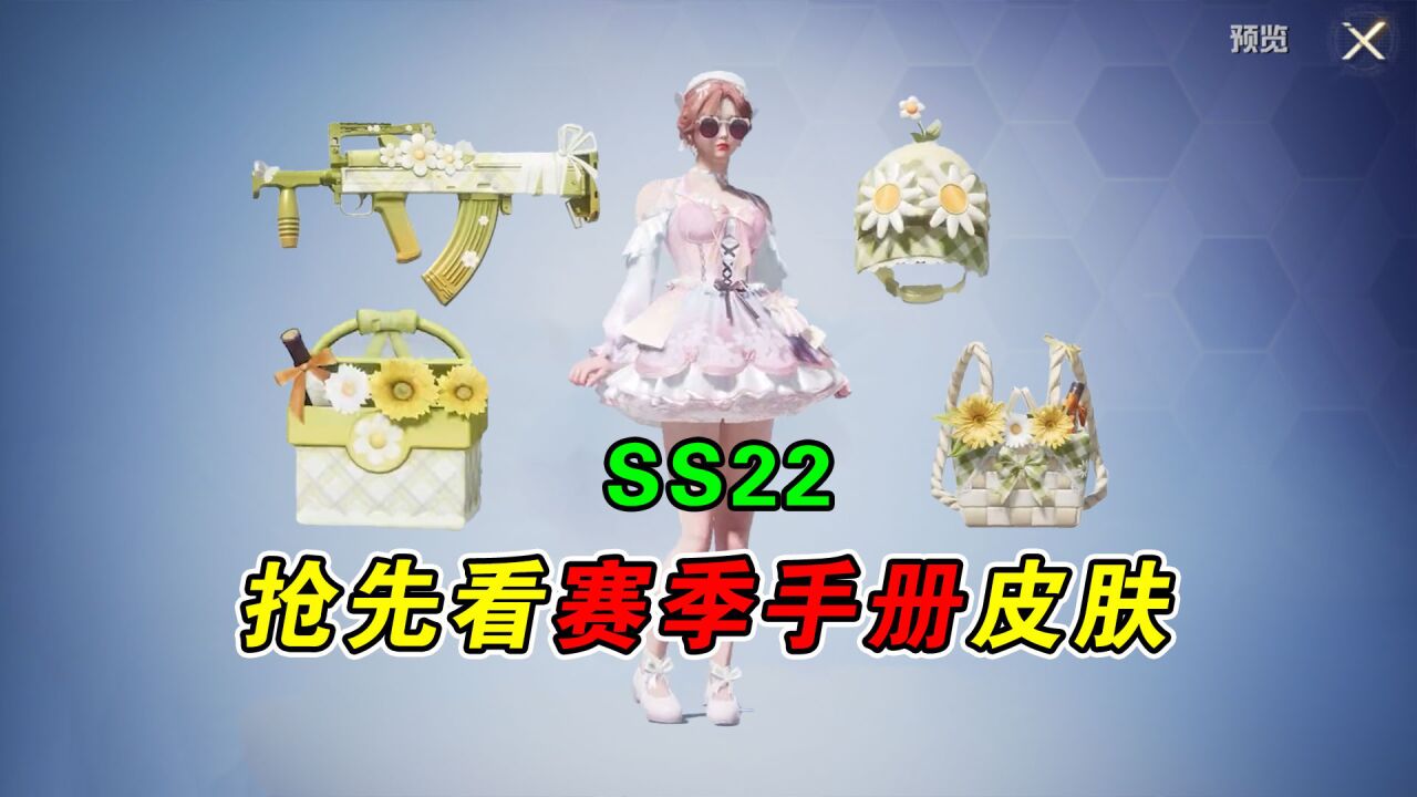 和平精英：抢先看SS22赛季手册皮肤，背包比衣服好看！_高清1080P在线观看平台_腾讯视频