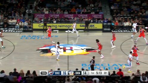 布鲁克林篮网_NBA常规赛：雷霆112-102篮网_身高就是王道！吉迪反击推进高举高打强吃小库里_高清1080P在线观看平台_腾讯视频