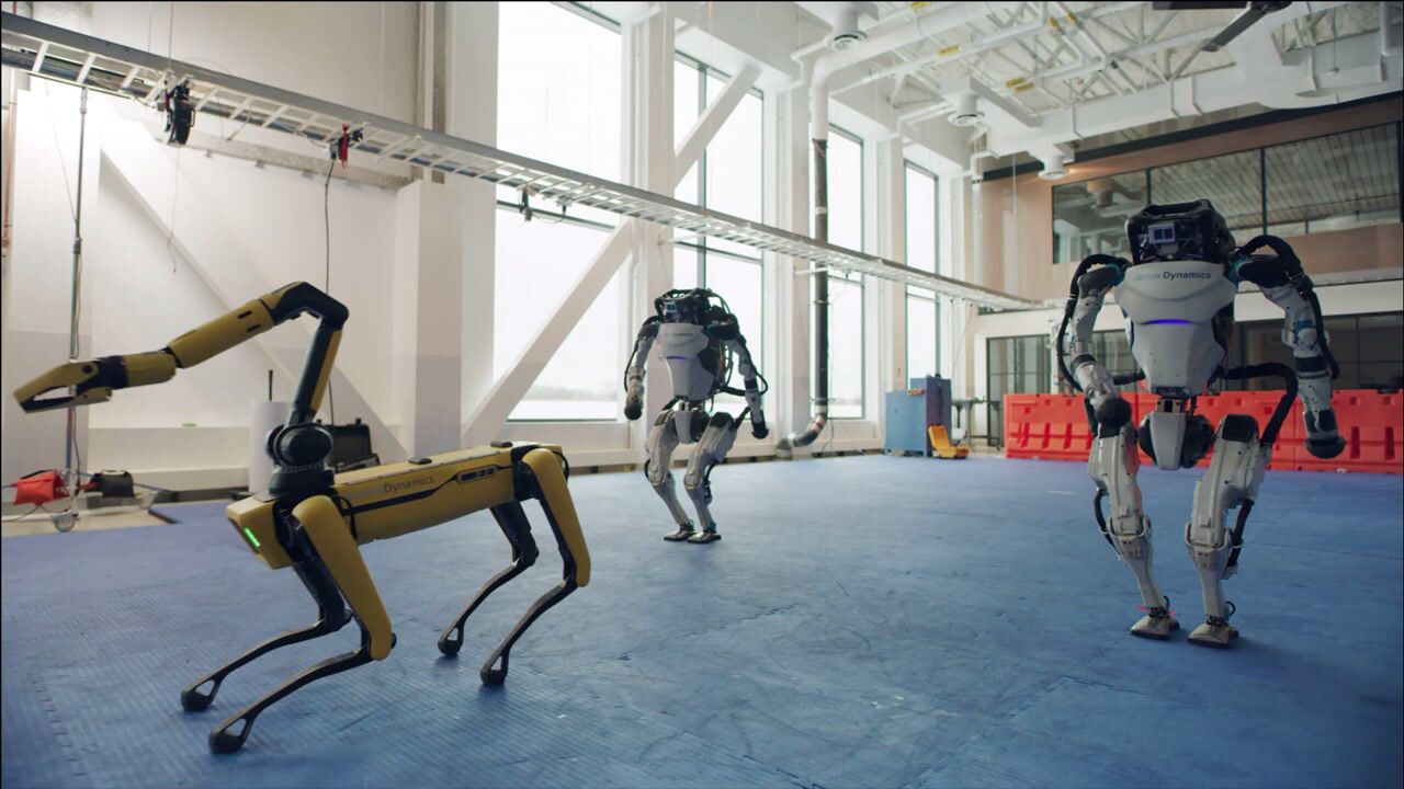 波士顿机器人又升级了，都能跳舞了，要成精的节奏啊_高清1080P在线观看平台_腾讯视频