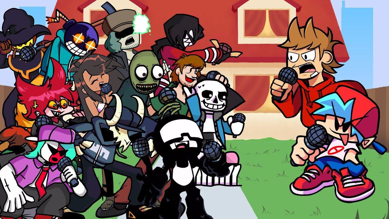 FNF周五夜放克游戏每个人物对战的巅峰时刻_高清1080P在线观看平台_腾讯视频