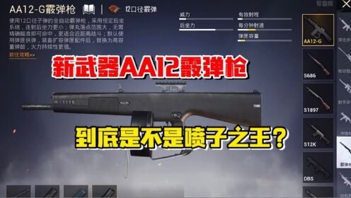 和平精英雪龙：新武器AA12霰弹枪，到底是不是喷子之王？_高清1080P在线观看平台_腾讯视频