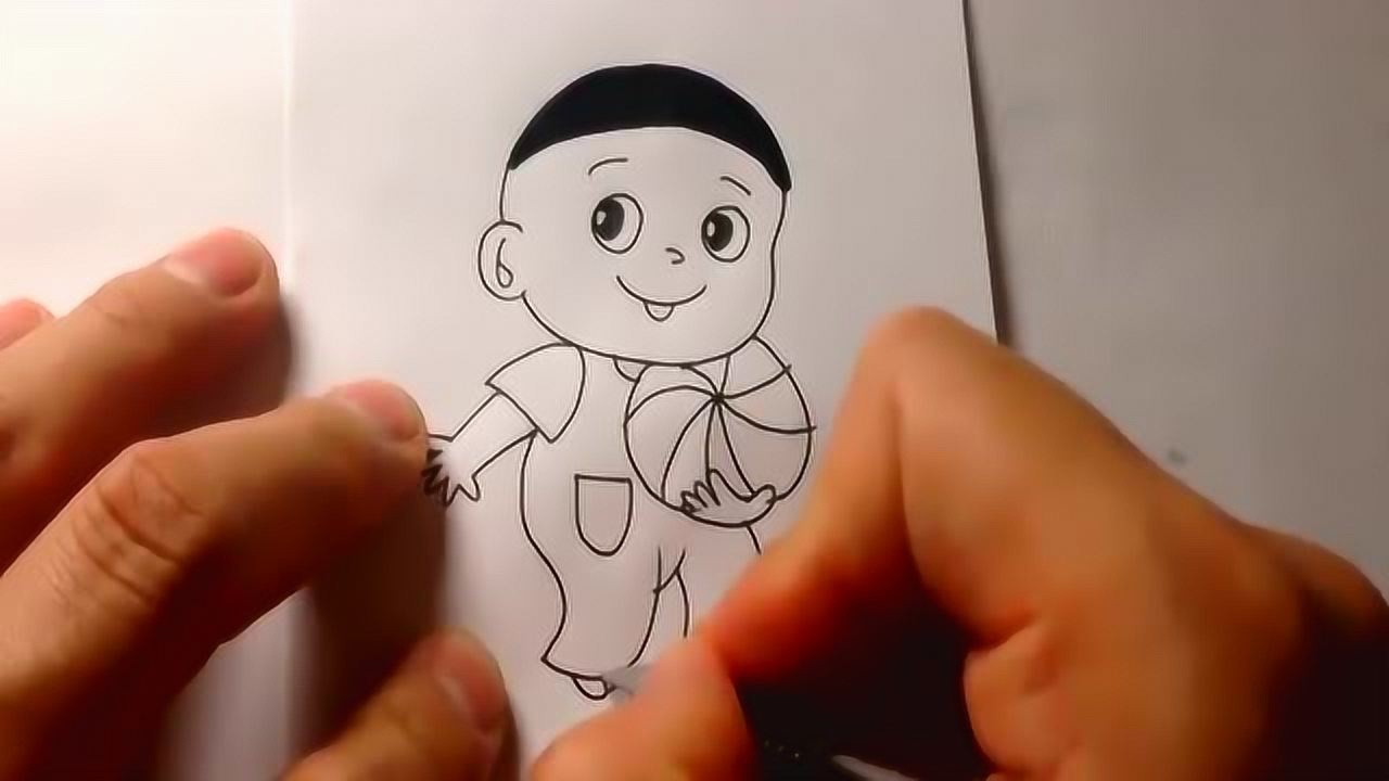 儿童简笔画——跟宝宝一起画大头儿子！_高清1080P在线观看平台_腾讯视频