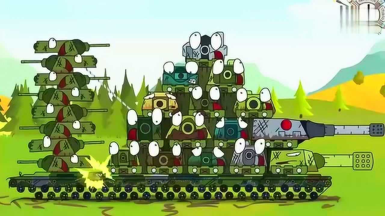 坦克世界动画：kv54王者归来！齿轮坦克压根招架不住啊！_腾讯视频