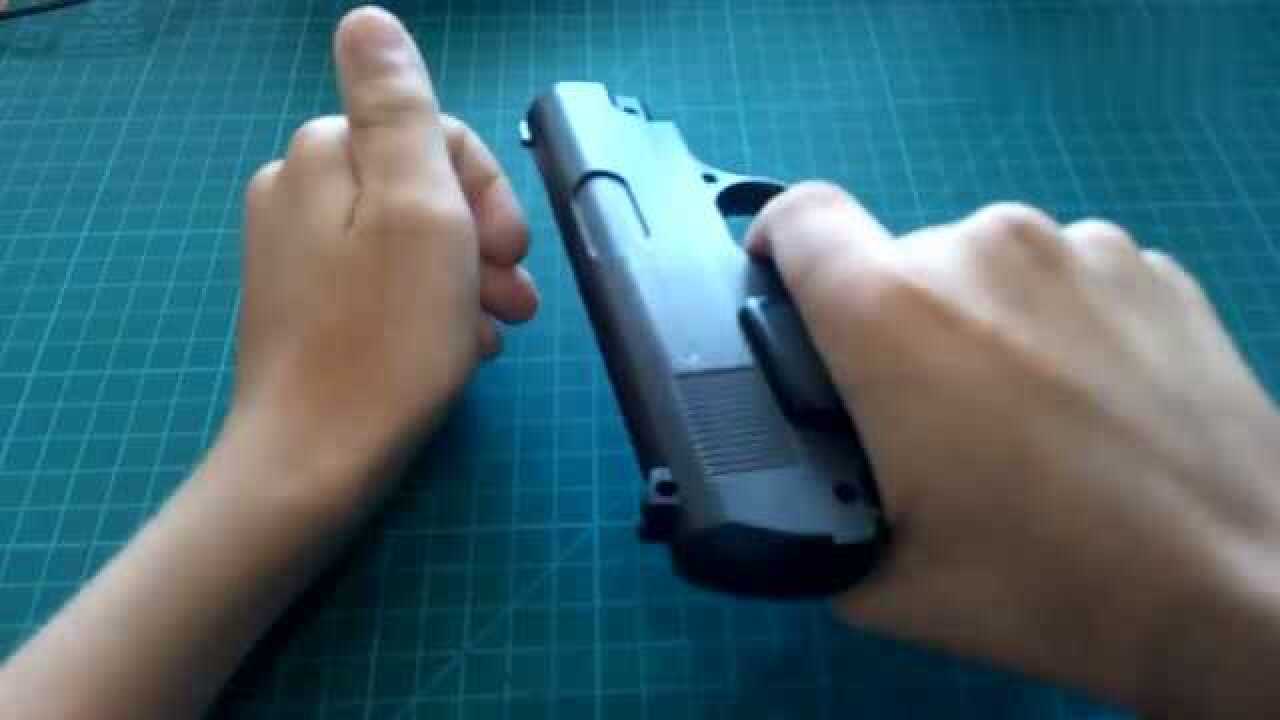 勃朗宁M1906袖珍手枪，你能看出是玩具枪吗_高清1080P在线观看平台_腾讯视频