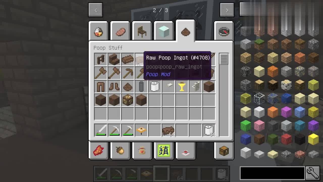 我的世界最恶心的模组：屎mod，用屎盖房造装备，玩家看见都吐了_高清1080P在线观看平台_腾讯视频