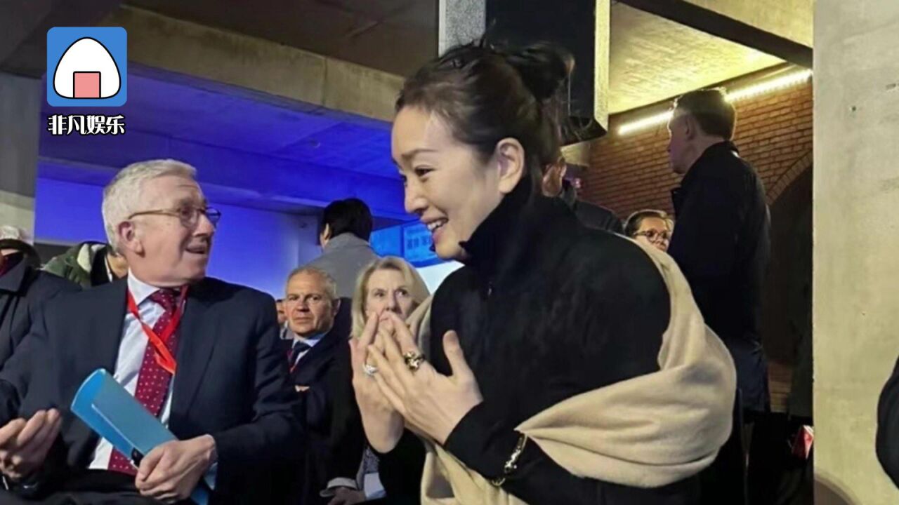 巩俐夫妇陪同法国总统马克龙访华，看黄渤发言被逗乐连连鼓掌_腾讯视频