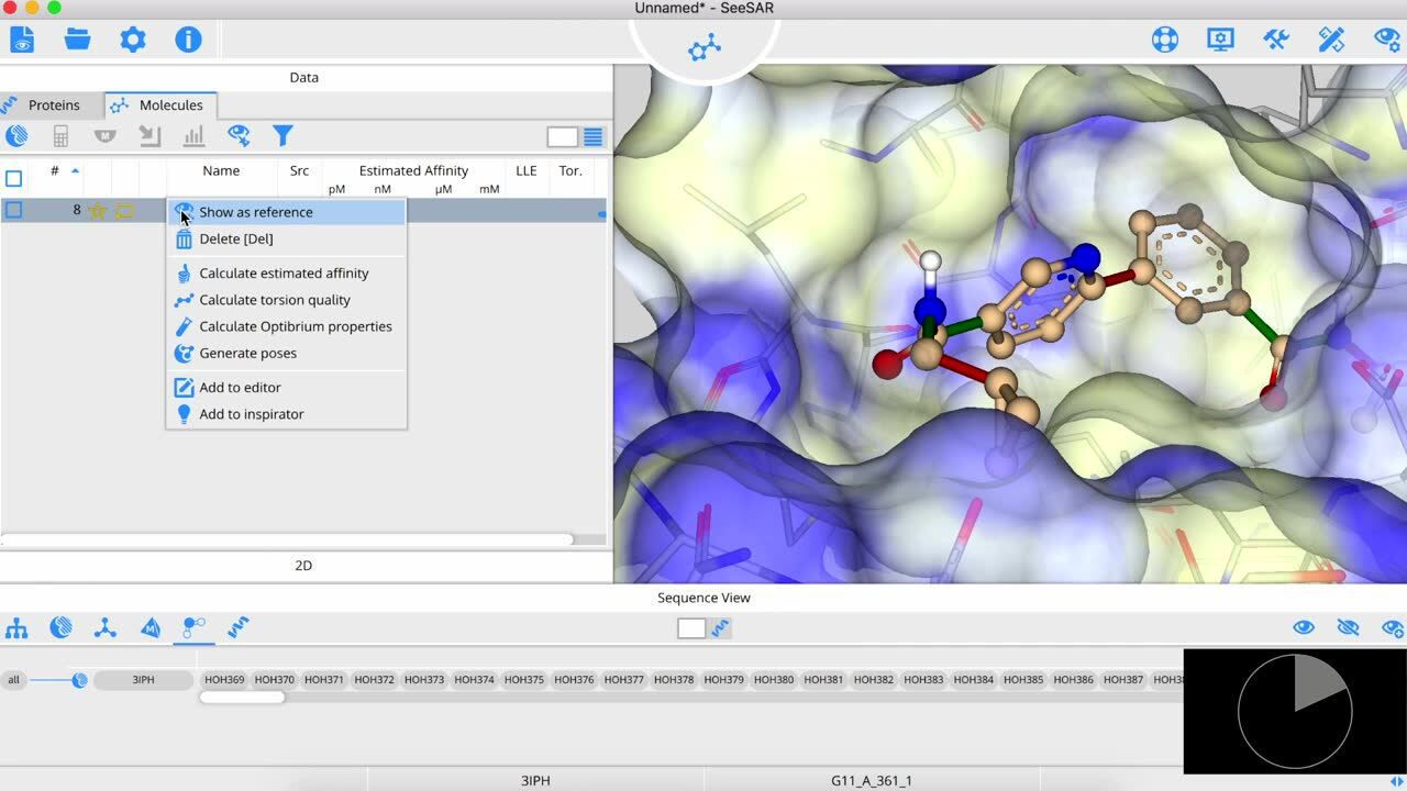 60秒教您提高药物候选分子活性——秒会SeeSAR_腾讯视频
