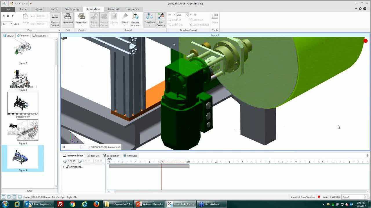利用Creo Illustrate创建动画和装配顺序_腾讯视频