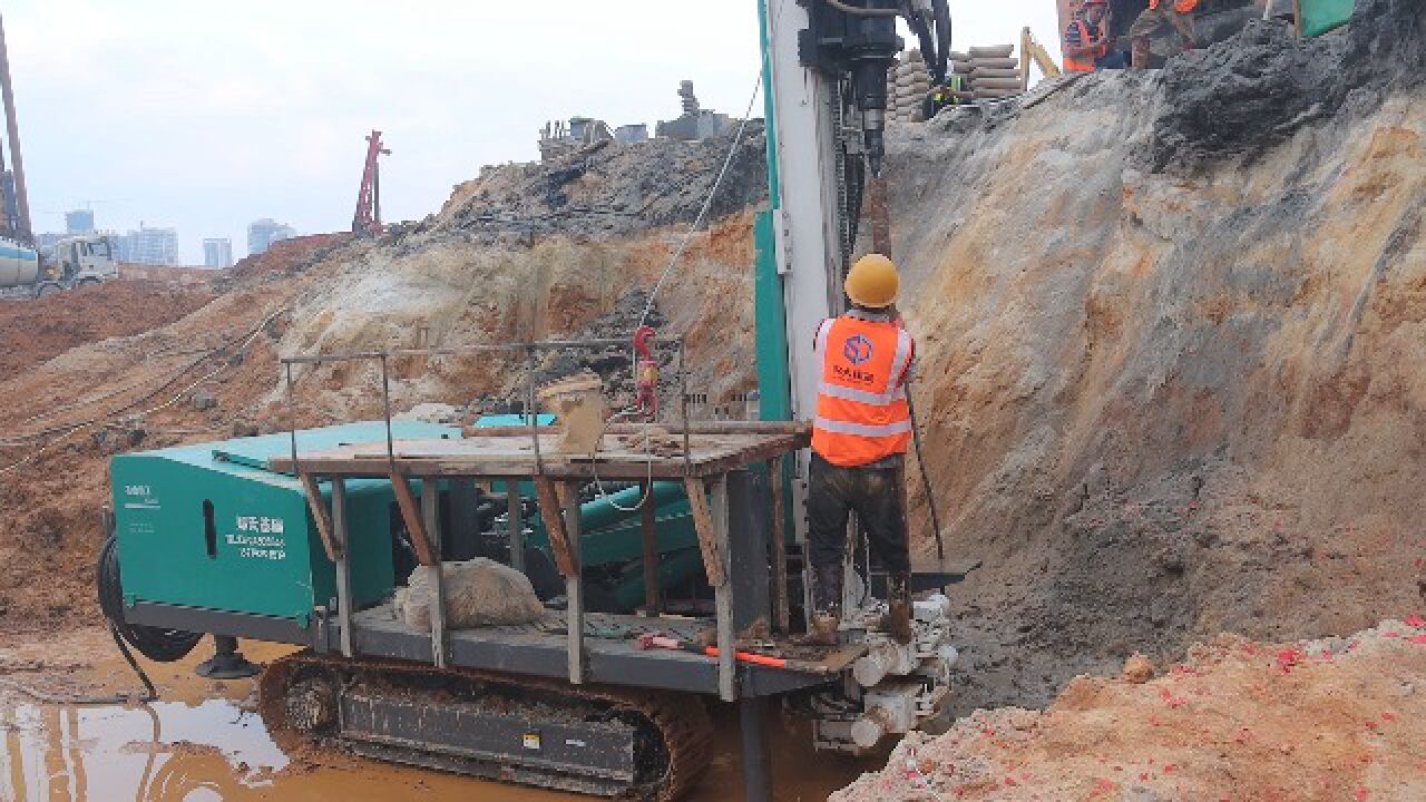 KS800锚杆钻机，旋喷锚索施工视频_高清1080P在线观看平台_腾讯视频