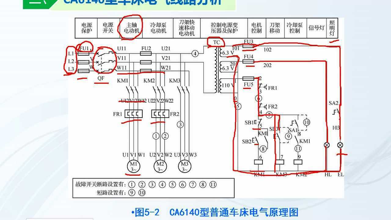 CA6140型车床电气线路分析_腾讯视频
