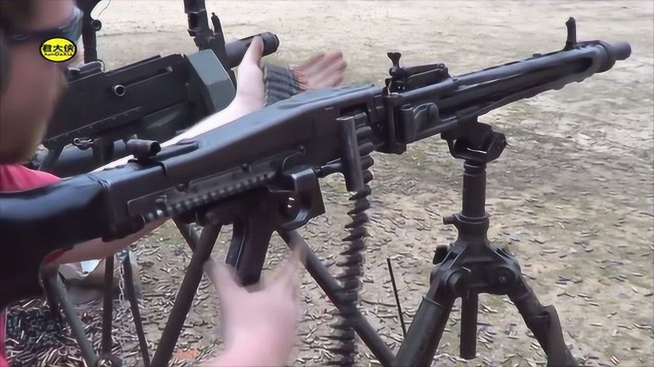 射速非常快的MG3通用机枪，采用不可散式弹链供弹，性能很可靠！_腾讯视频