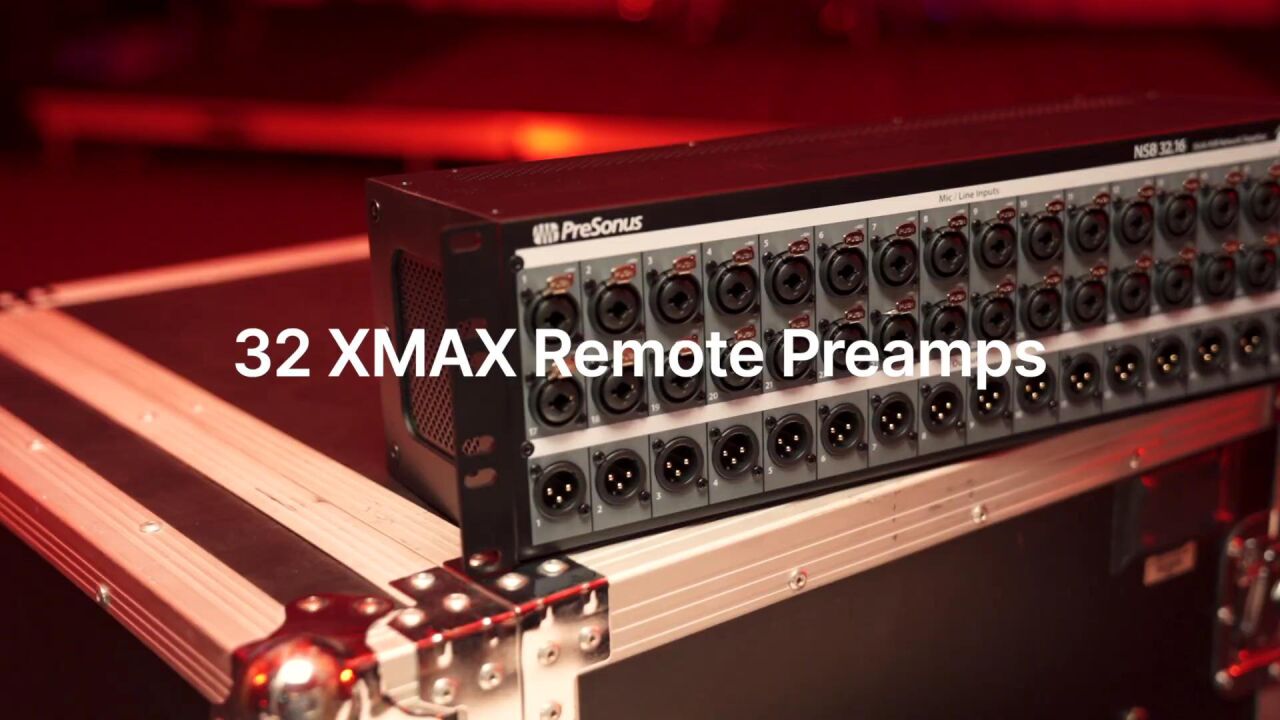 NSB 32.16- 32x16 AVB-networked stage box_腾讯视频