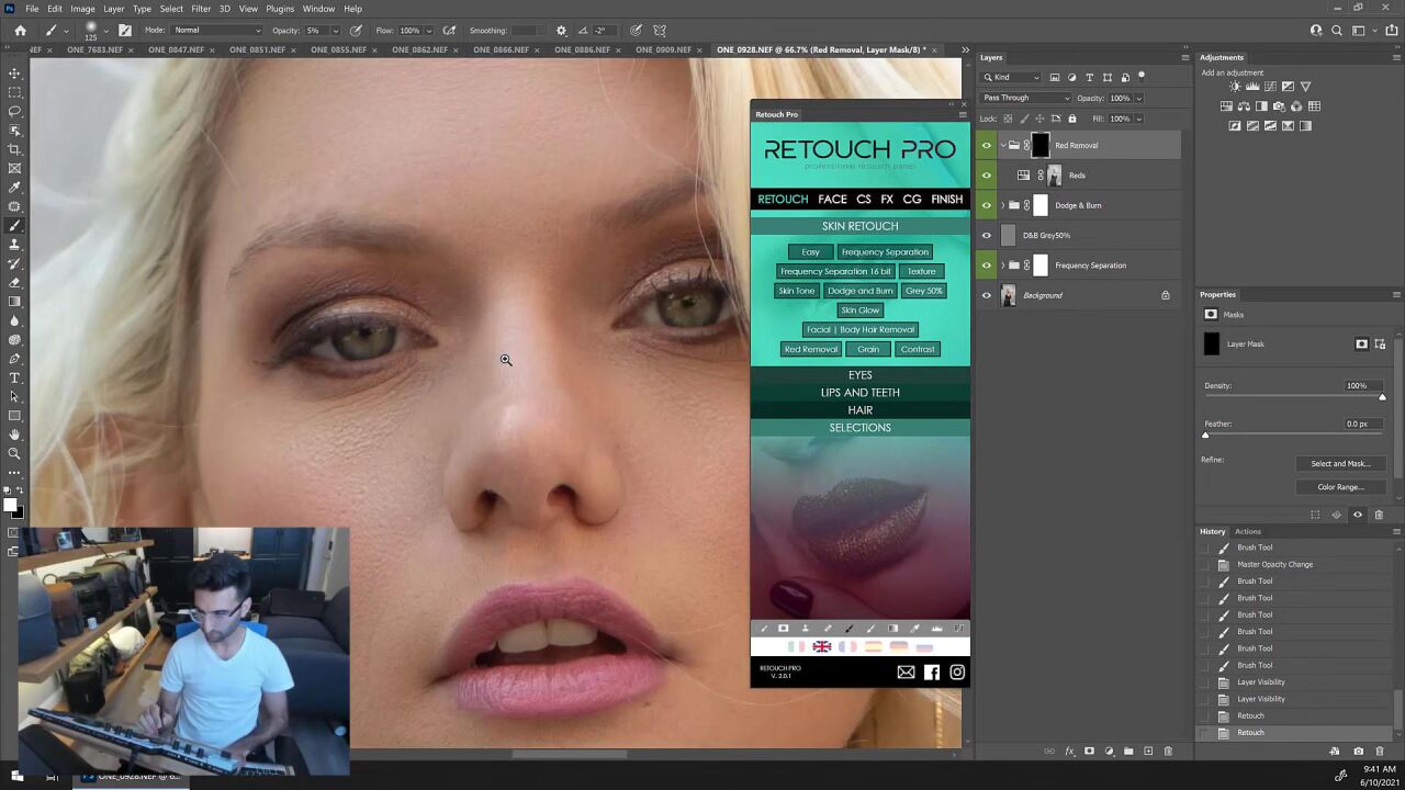 RetouchPro人工智能AI人像修饰PS插件演示视频RRCG_高清1080P在线观看平台_腾讯视频