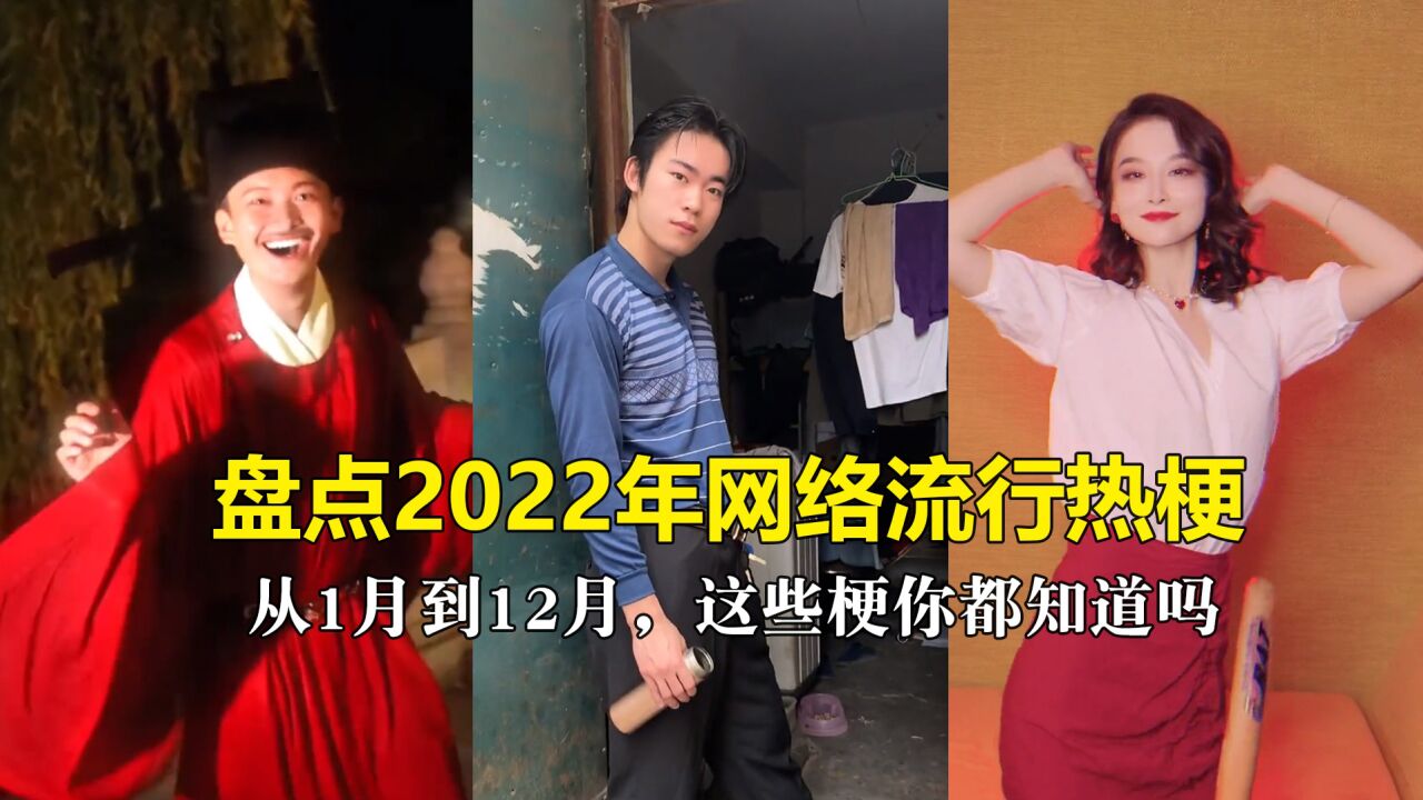 盘点2022年网络流行热梗，这样梗你知道几个，网友：这逝去的记忆_腾讯视频